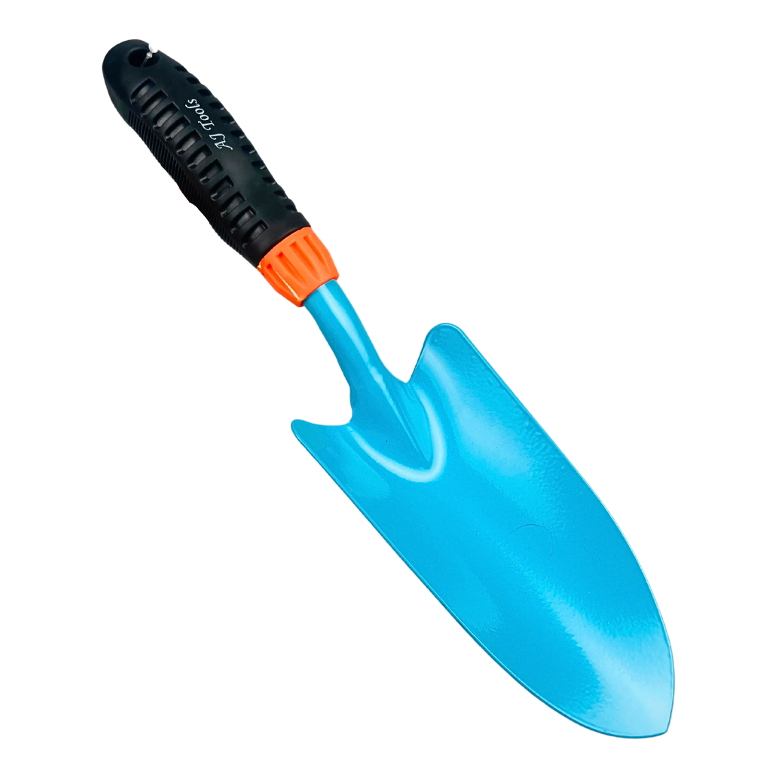 Ergonomic Aqua Blue Mini Garden Shovel - 13" Long, 3 1/8" Wide – ToolUSA