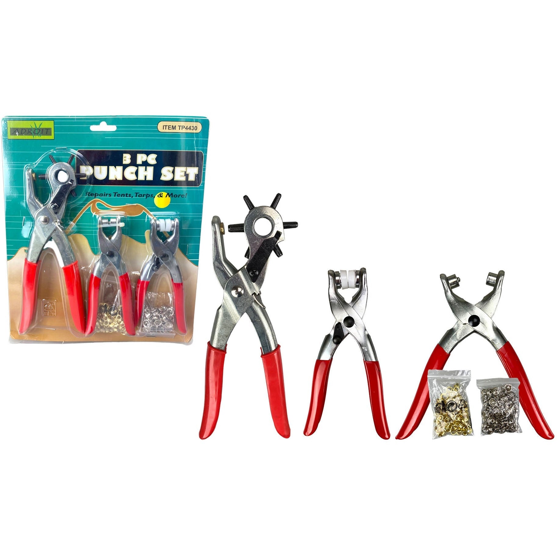 Adroit Complete 128 Pc Professional Leather Punch Set - TP-04430 – ToolUSA