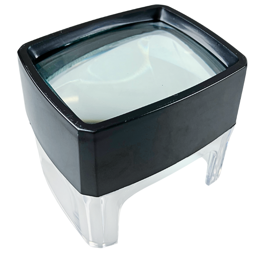 5X Dome-Style Fixed Focus Magnifier | 3"x2.5" Rectangular Lens | Enhan ...
