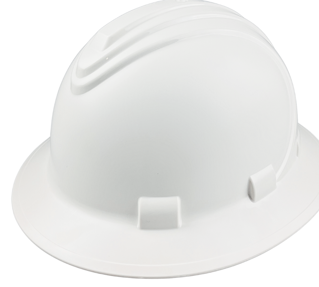 White Industrial Safety Helmet – ToolUSA