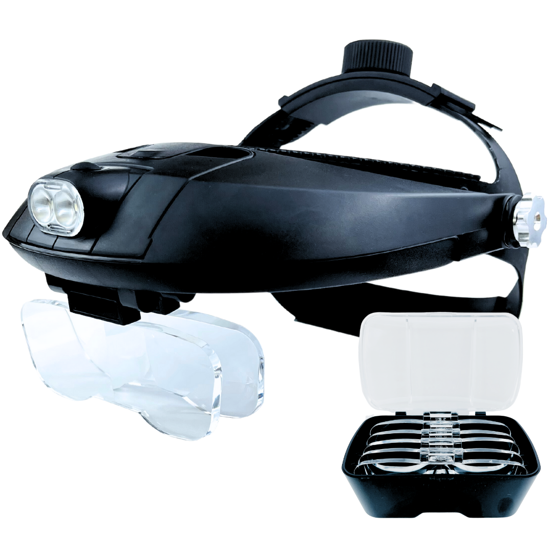 Illuminate Head Magnifier | 5 Lens Power Options || Adjustable Fit ...