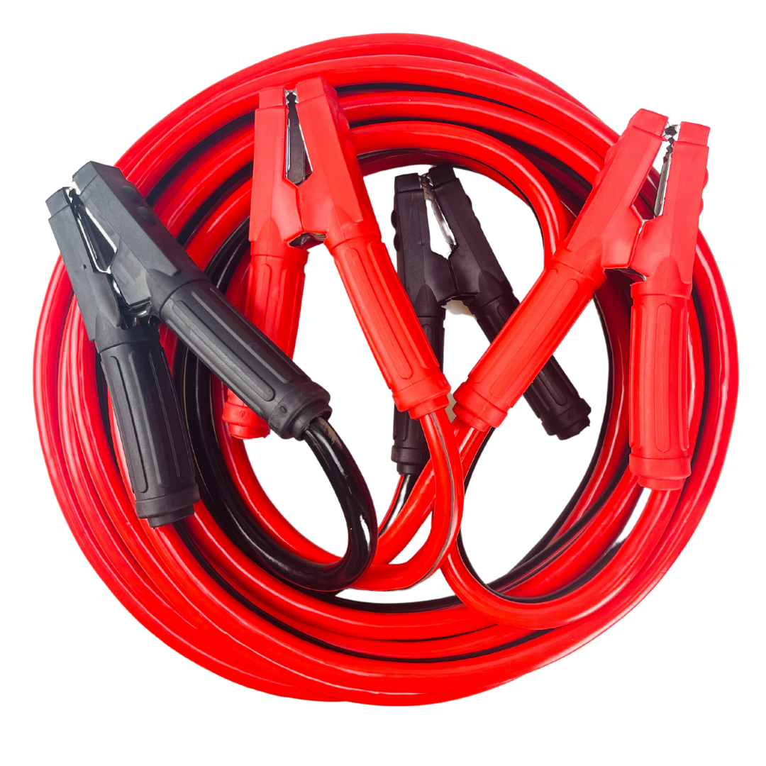 ROAD GENIE 25 Foot, 1 Gauge Booster Cable with Color-Coded Cables and ...