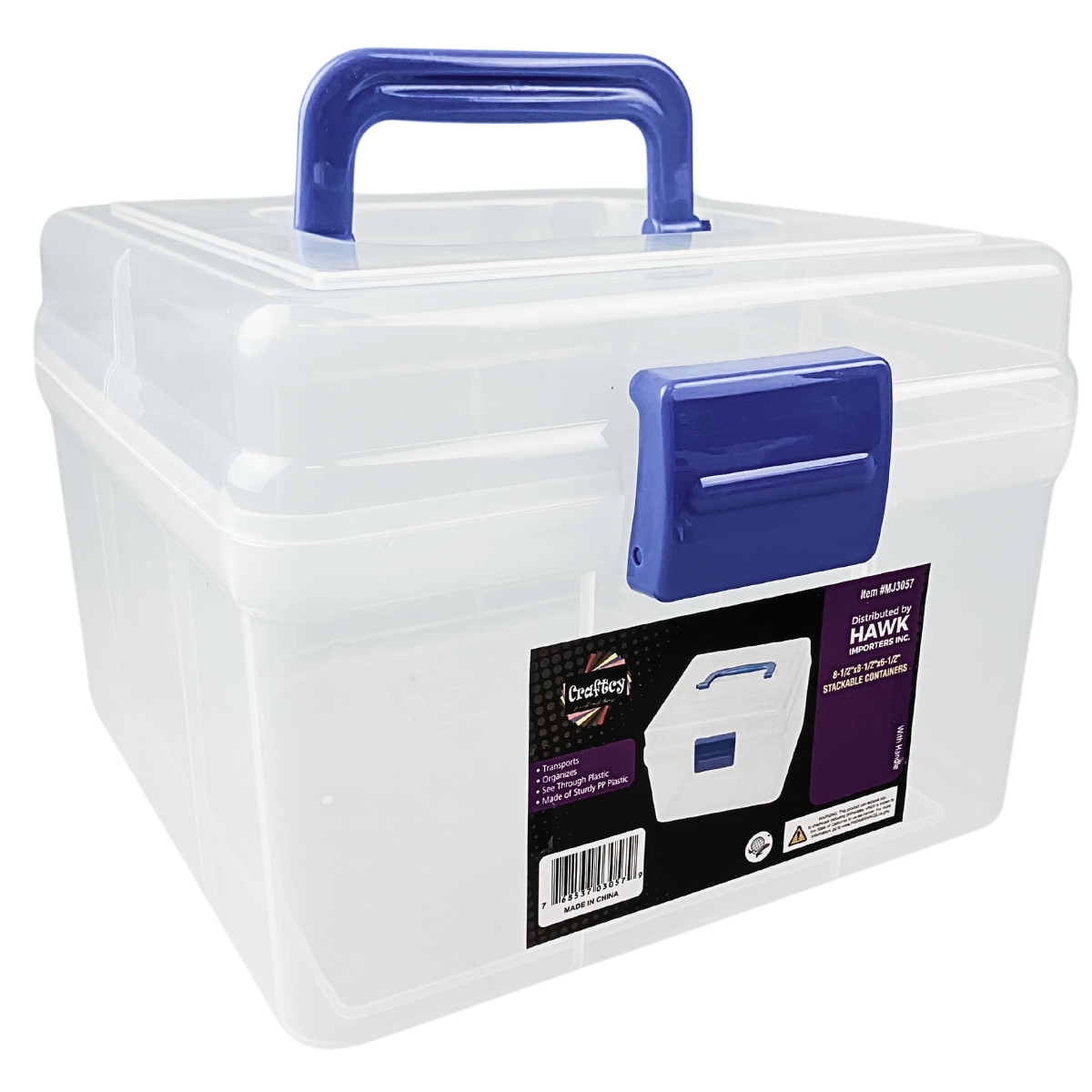 Clear Plastic Storage Box | Plastic Top Handle & Latch – ToolUSA