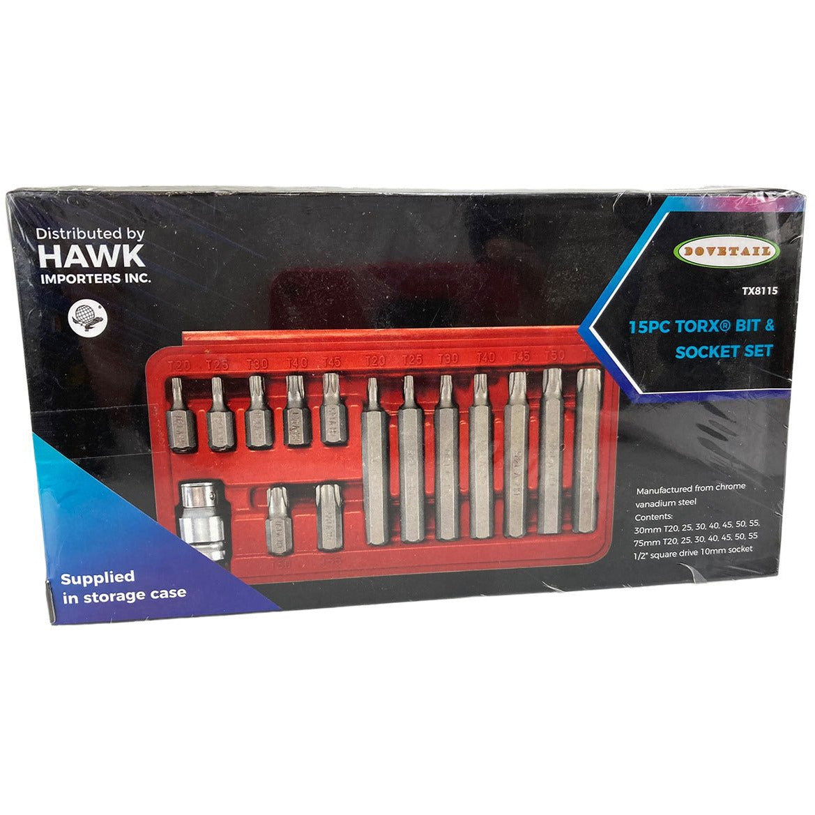15 Pc. Torx Bit and Socket Set - TX8115 – ToolUSA