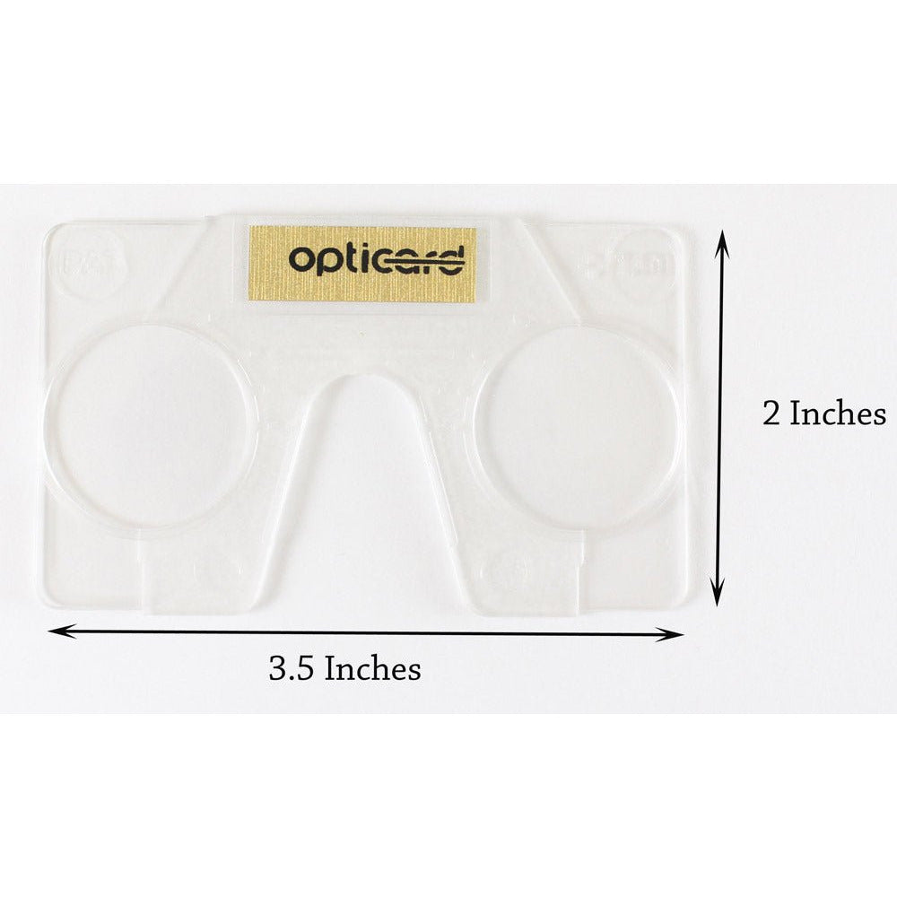 2 Piece Magnifier In Wallet Size For Reading +1.50 - OPTICARD-150 – ToolUSA