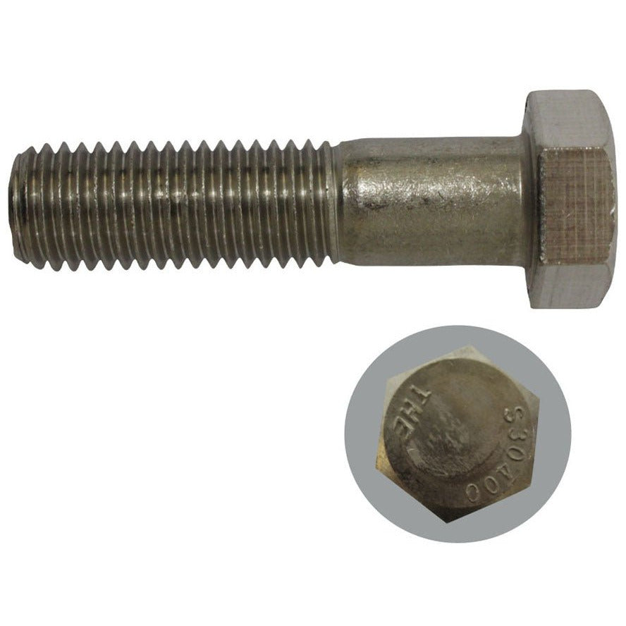 3/4- 10 X 3 Inch Hex Bolt With Coarse Thread And Zinc Coating - HI-881 ...