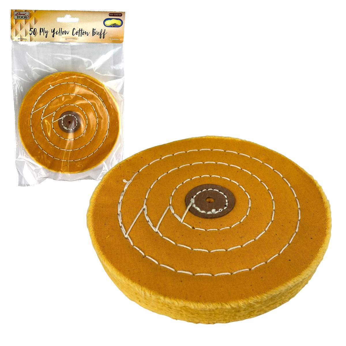 50 Ply Yellow Buffing Cloth (6") - TJ01-30260 – ToolUSA