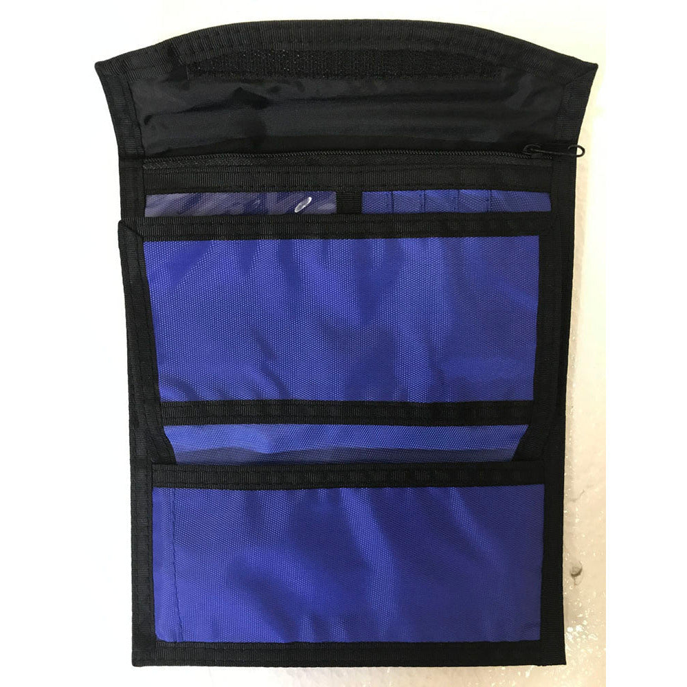 7-1/4 X 4-1/4 Inch Bi-Fold Royal Blue Nylon Wallet With 4 Card Slots ...