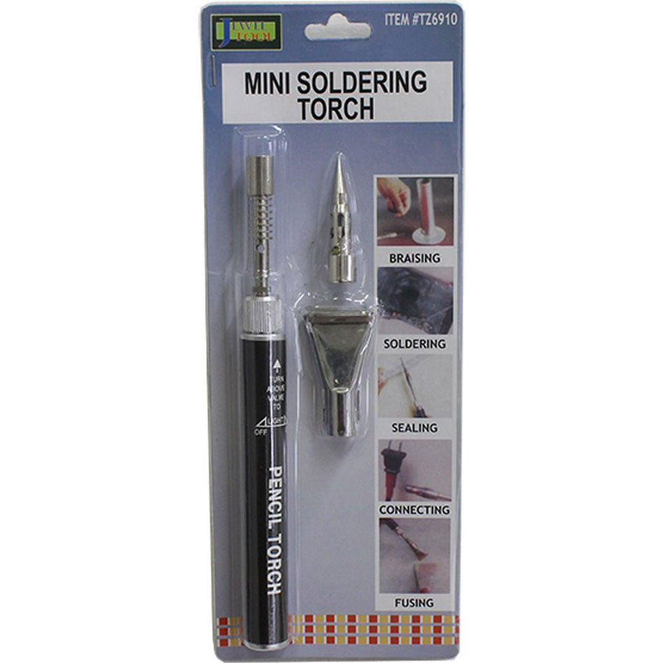 7.75" Mini Soldering Refillable Butane Torch to Solder, Seal, Connect ...