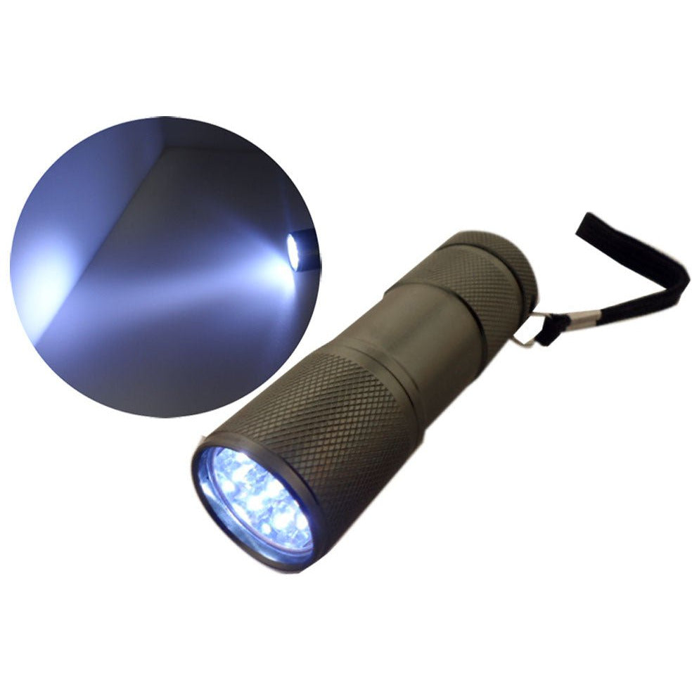 9 LED Green Flashlight with Wrist Strap, 3.5 Inches Long (Pack of: 2 ...