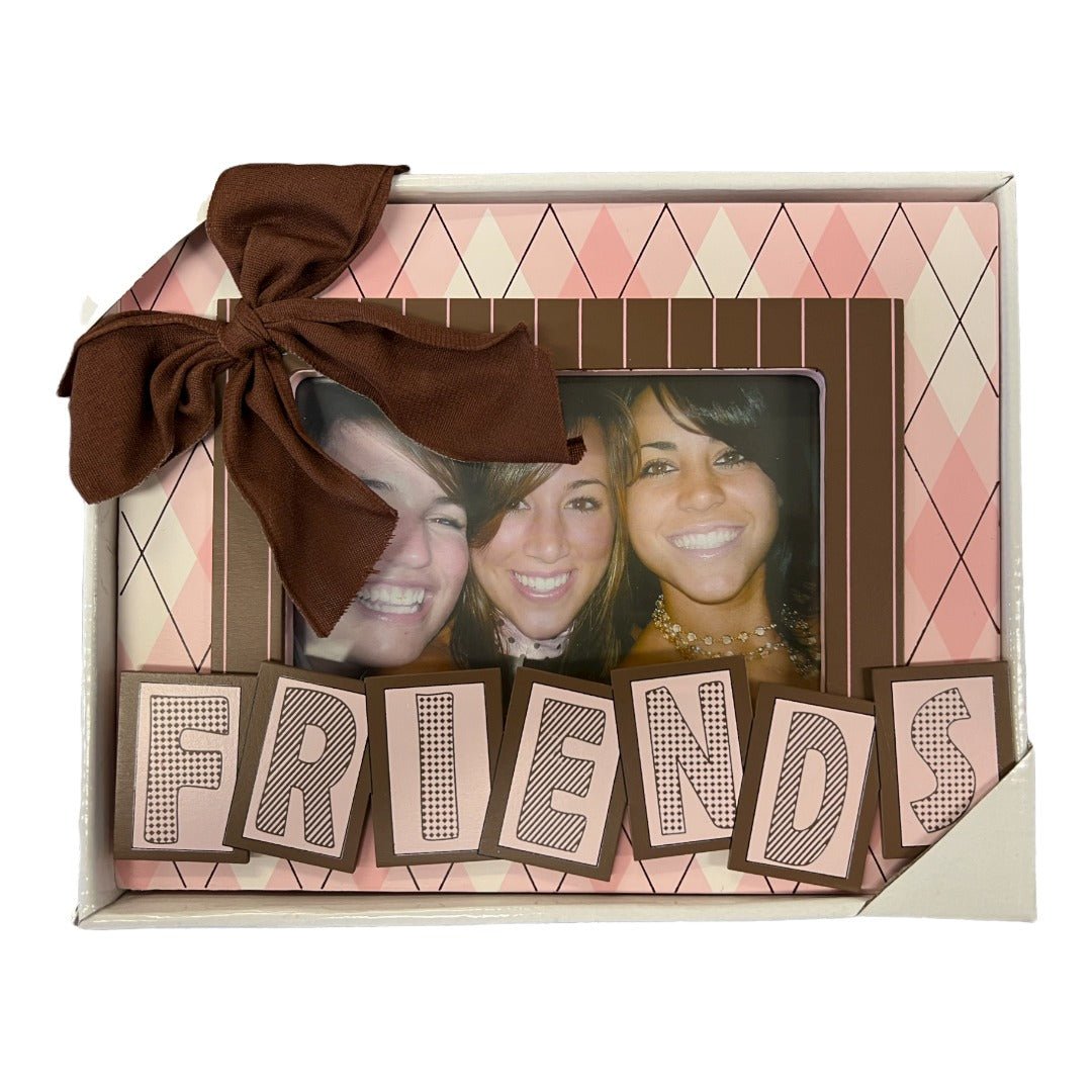 Friend's Beautiful Pink and Brown Picture Frame, 7 x 9 inches - HH-WF ...