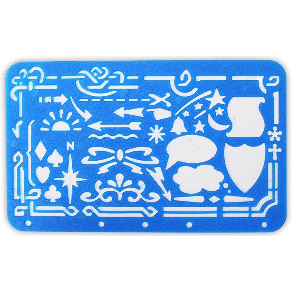 Plastic Artistic Template with Variety of Shapes & Designs - CR-71026 ...