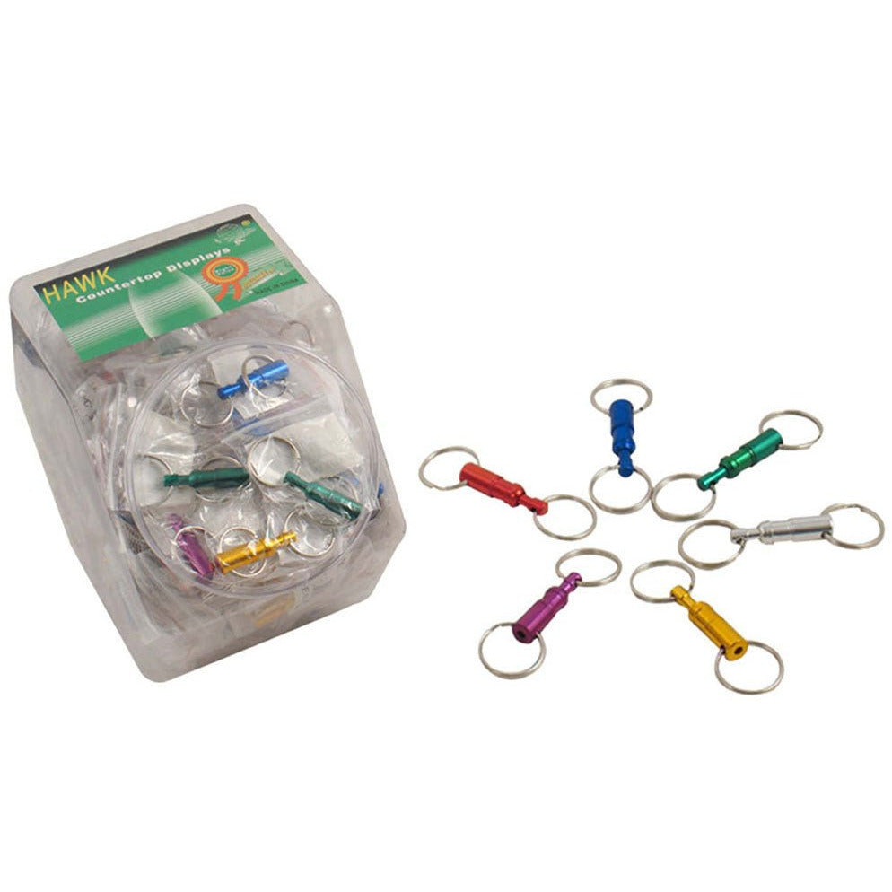 Quick-release Key Ring With 2 Rings For Keys, In Display Jar Of 72 Pie ...