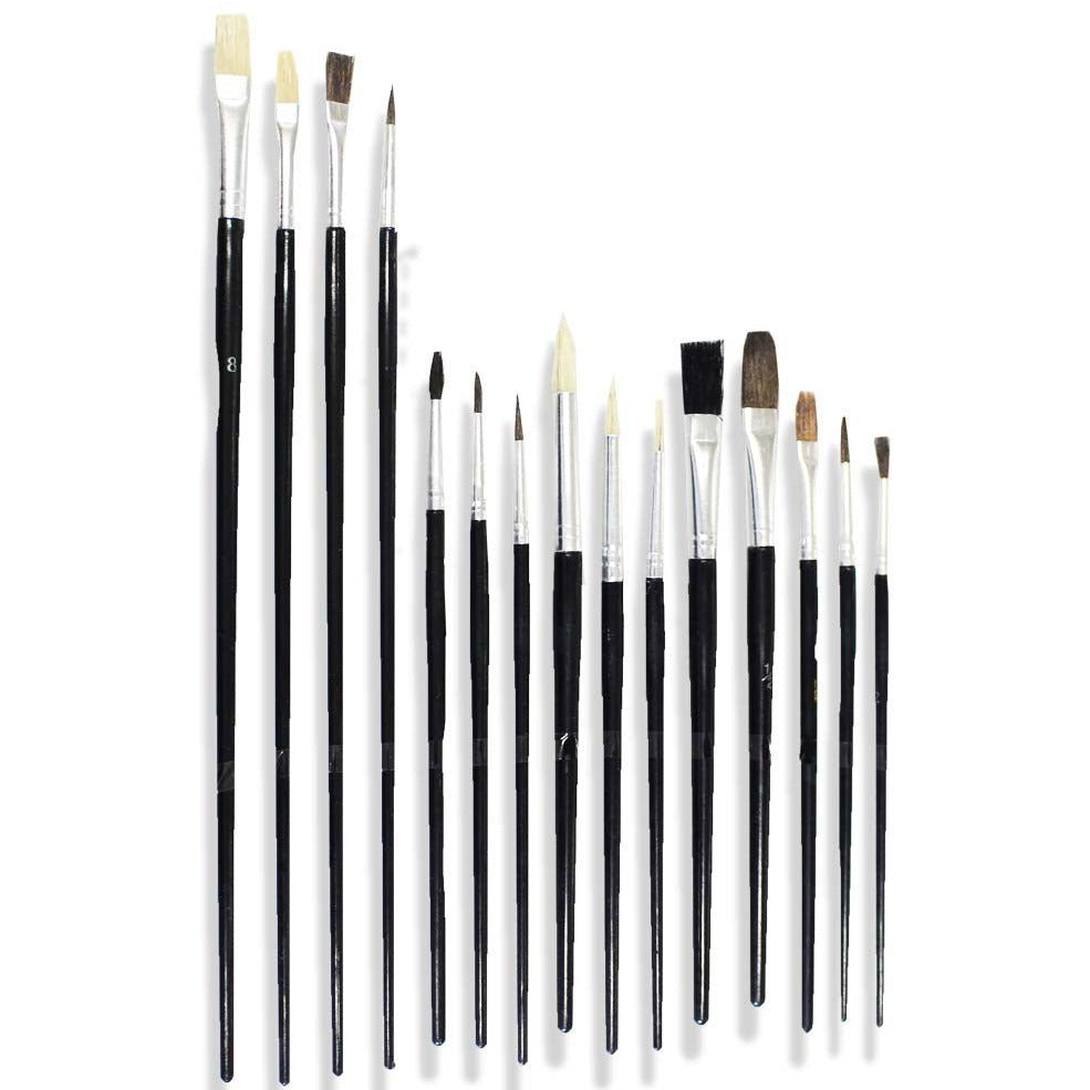 Small Artist Brushes-15 Piece Variety Package - TZ63-06345 – ToolUSA