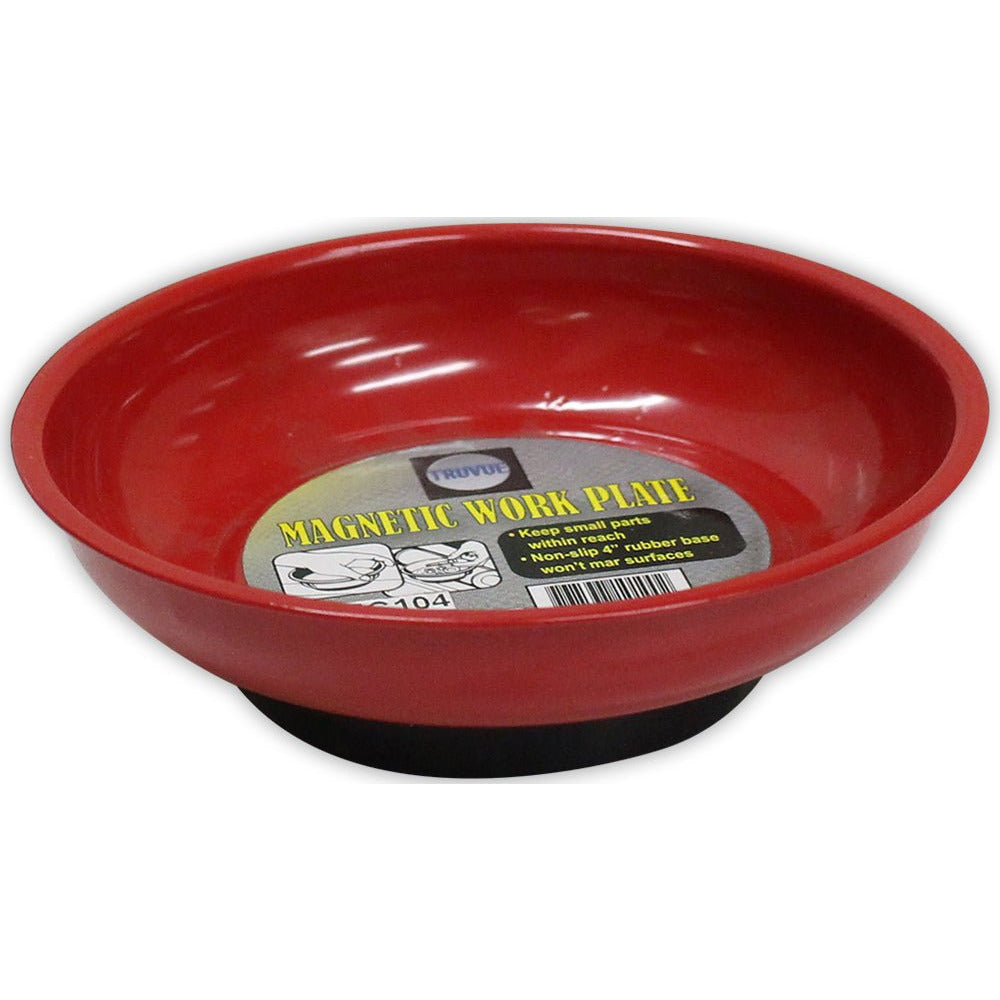 Truvue 4 Inch Diameter Magnetic Work Plate With Rubberized Magnetic Ba ...
