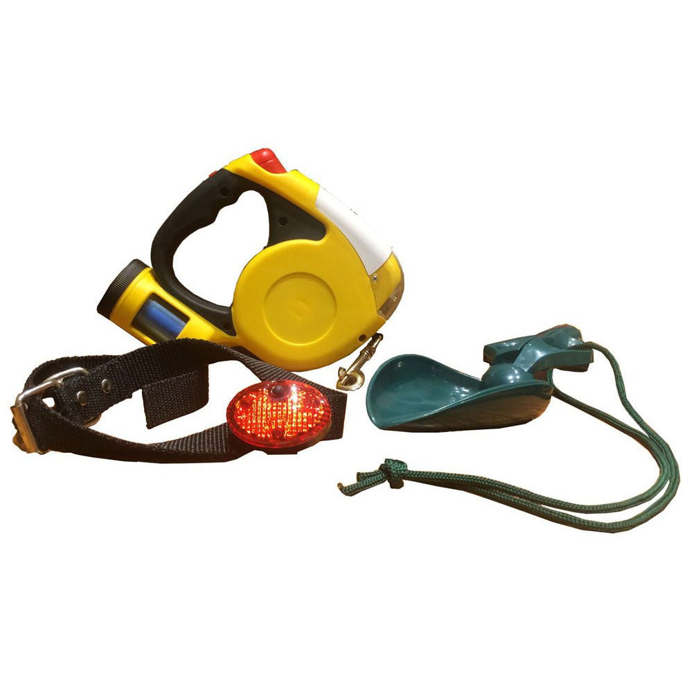 Walking The Dog Kit, Including Lighted Collar, Retractable Leash W/ Li ...